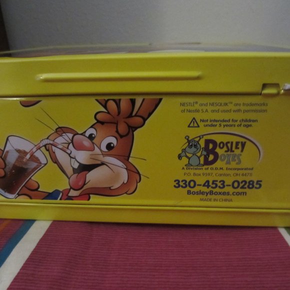 BOSLEY BOXES | Other | Vintage Nestle Nesquick Metal Rabbit Lunch Box ...
